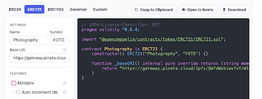 Deploy ERC-721 Contract | Avalanche Builder Hub